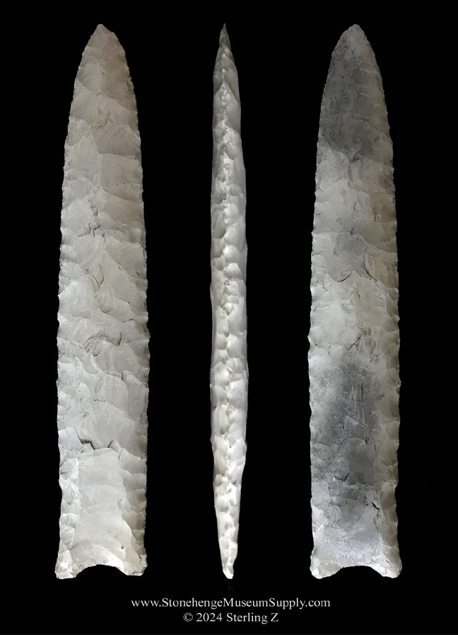 Clovis Points - Paleo Clovis Lithic Casting - Fluted Clovis Blades - Lithic Casts for sale ...
